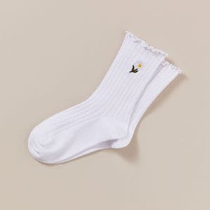 Frill Embroidered Crew Cut Socks - AC-Lab | Target Australia