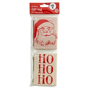 Target 20 Pack Gift Tags 5 x 7cm - Timeless | Target Australia