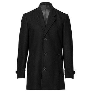 Wool Blend Melton Coat - Black | Target Australia