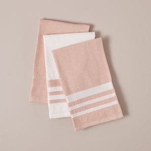Brisa 3 Pack Ribbed Tea Towels | Target Australia