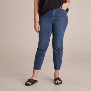Curve Straight Regular Length Denim Jeans | Target Australia