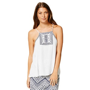 Piping Hot Open Back Singlet - White | Target Australia