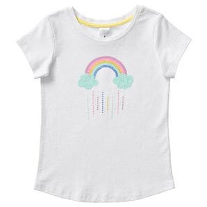 Short Sleeve Sequin Rainbow T-Shirt | Target Australia