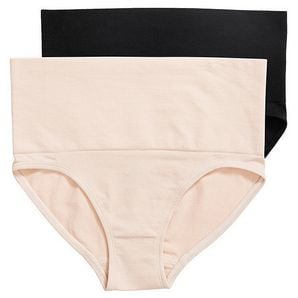 2 Pack Tummy Control Briefs, Style: 9050S - Taupe/Black | Target Australia