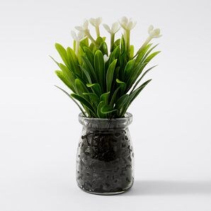 Artificial Meadow Flower Glass Pot | Target Australia
