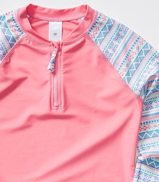 Long Sleeve Zip Front Rash Vest | Target Australia