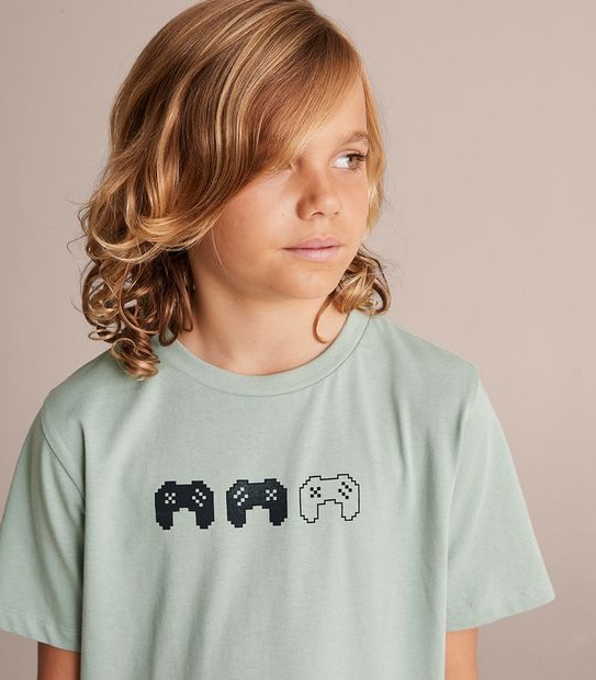 Organic Cotton Gamer Pyjama Set | Target Australia
