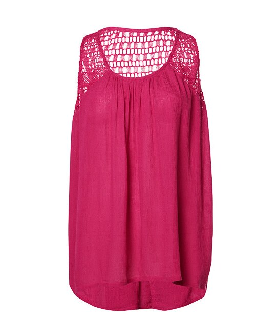 Crochet Detail Tank - Cherries | Target Australia