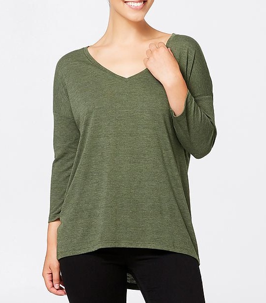 Leah High-Low V-Neck Top | Target Australia