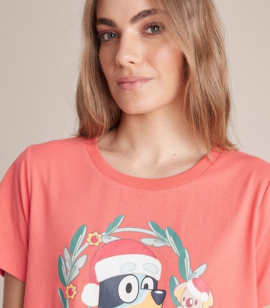 Womens Family Matching Bluey Christmas Cotton Pyjama Set | Target Australia Womens Family Matching Bluey Christmas Cotton Pyjama Set | Target Australia