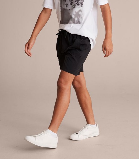 245617_00 NYLON 6-WAY SHORT - BLACK | Target Australia