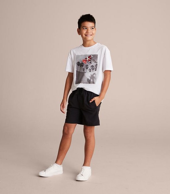 245617_00 NYLON 6-WAY SHORT - BLACK | Target Australia