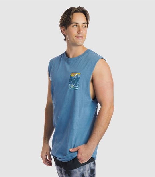 Piping Hot Warped Muscle Tank Top | Target Australia