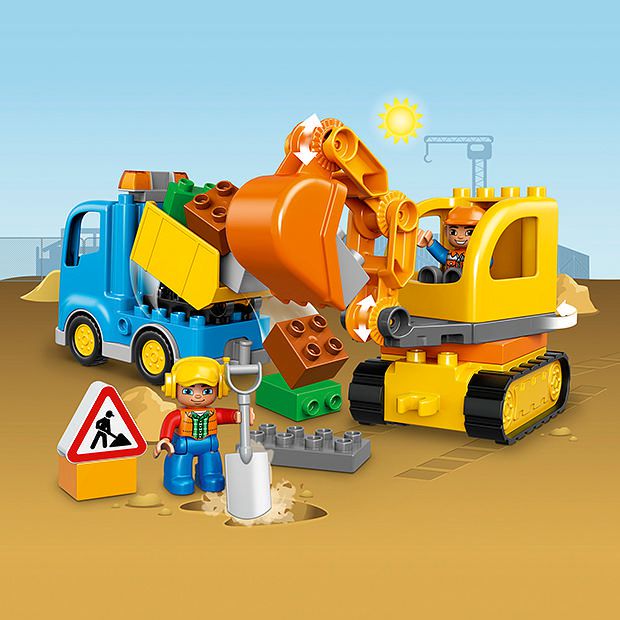 LEGO® DUPLO® Town Truck & Tracked Excavator 10812 | Target Australia