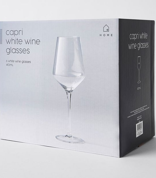 Capri 6 Pack White Wine Glasses Target Australia