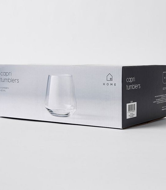 Capri 6 Pack Tumbler Glasses Target Australia
