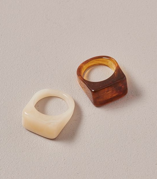 2 Pack Duo Resin Ring Set | Target Australia