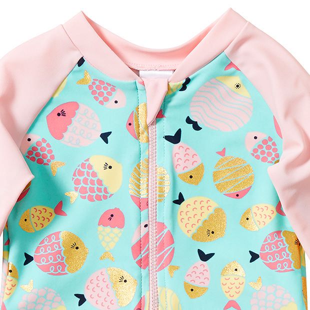 Baby Fish Print Swim Unitard | Target Australia