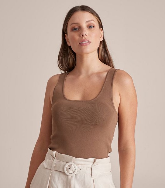 Preview Crepe Knit Tank Top | Target Australia