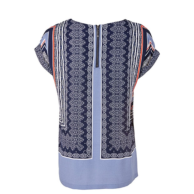 Life & Style Zip Back T-Shirt - Border Print | Target Australia