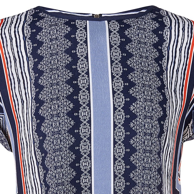 Life & Style Zip Back T-Shirt - Border Print | Target Australia