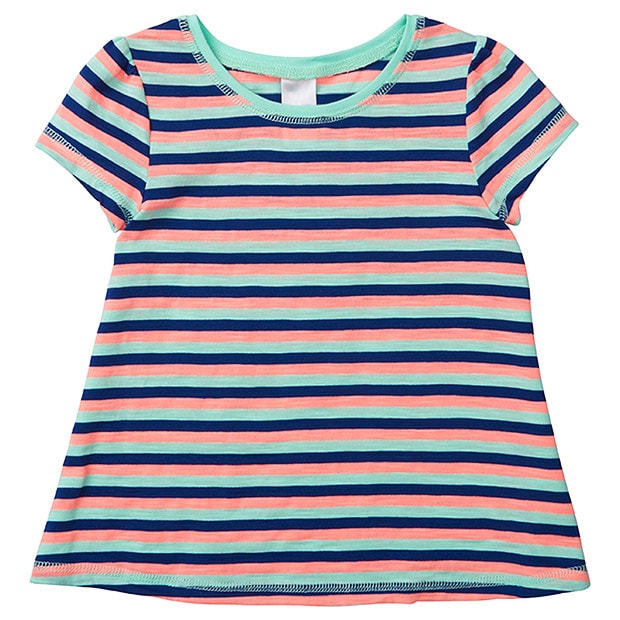 Girls' Short Sleeve Stripe T-Shirt | Target Australia
