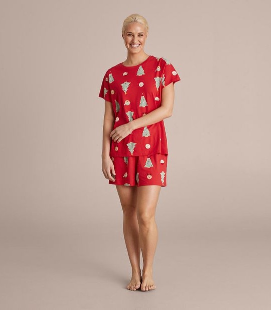 Womens Family Matching Christmas Tree Cotton Pyjama Set | Target Australia