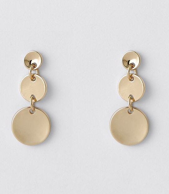 Triple Disk Drop Earrings | Target Australia