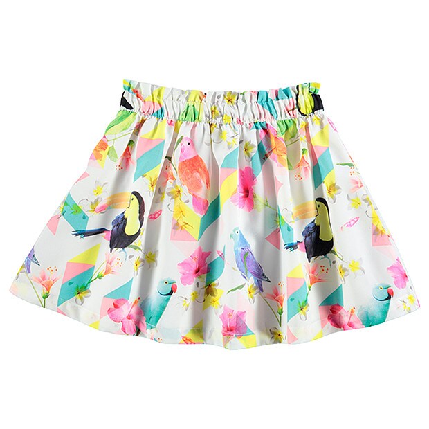 Girls' Floral Bird Print Skirt | Target Australia
