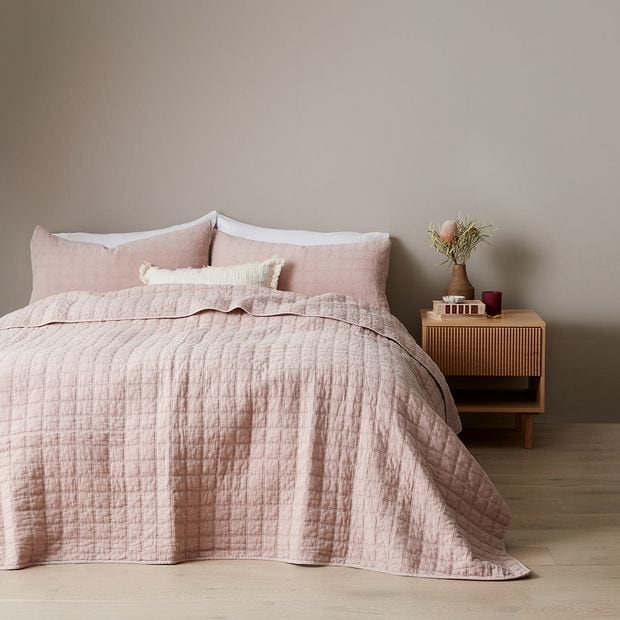 Ambrose Stonewash Coverlet Set Target Australia