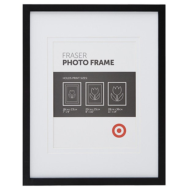 Fraser 28 x 35cm Frame - Black | Target Australia