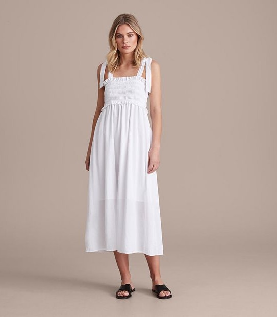 Preview Shirred Bodice Maxi Dress Target Australia