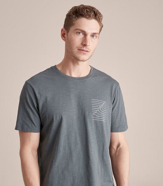 Printed Garment Dyed T-Shirt | Target Australia