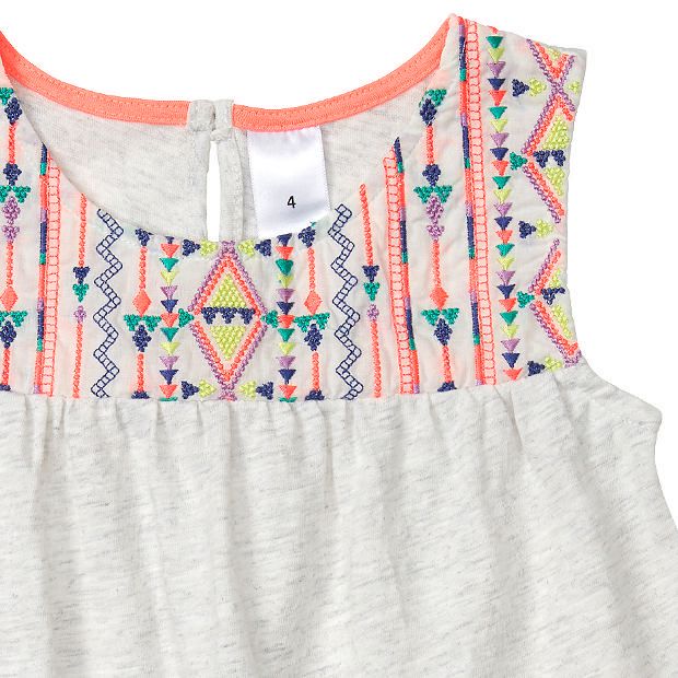 Embroidered Yoke Sleeveless Top | Target Australia