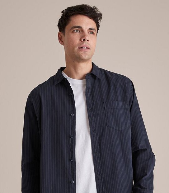 Garment Dyed Stripe Shirt | Target Australia