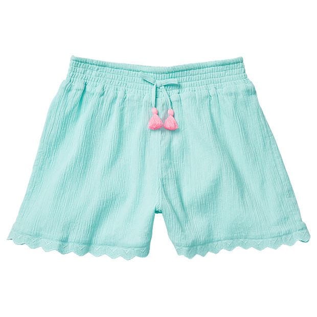 Scalloped Hem Cheesecloth Shorts | Target Australia