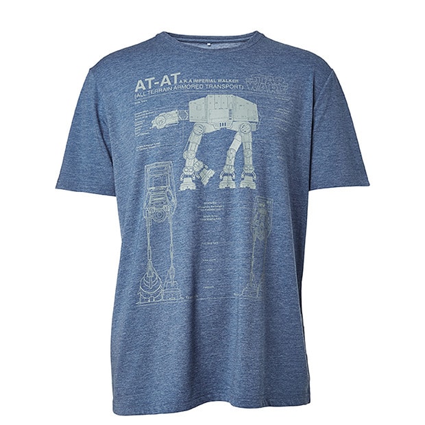 Men's Star Wars Short Sleeved AT-AT T-Shirt - Blue | Target Australia