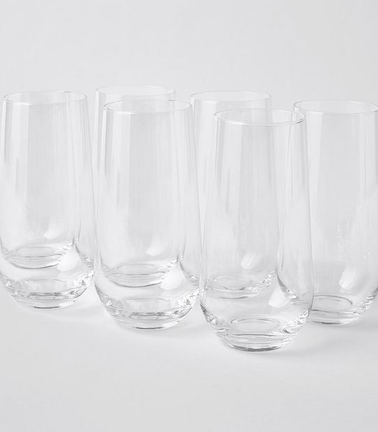Capri 6 Pack Tall Tumbler Glasses Target Australia