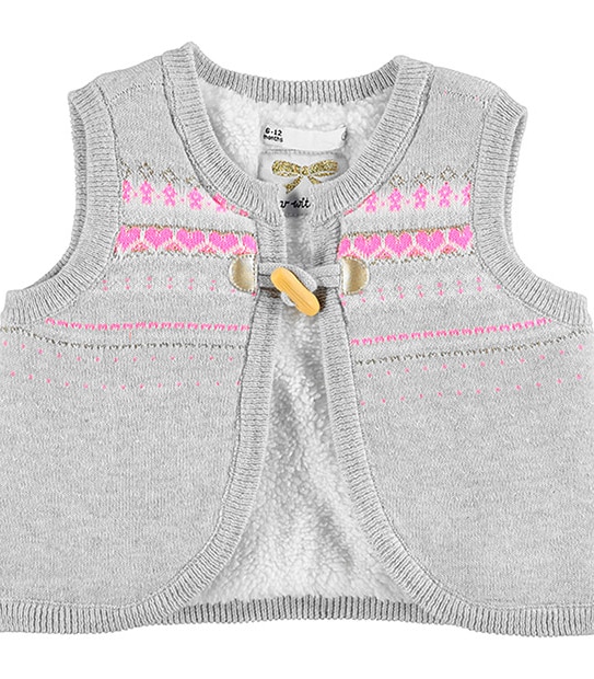 Sherpa Lined Knit Vest | Target Australia