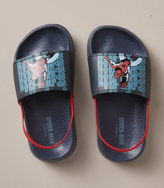 Kids Junior Spider-Man Backstrap Slides | Target Australia