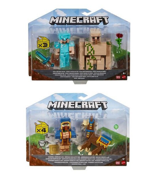 Minecraft Craft-a-Block 2-Pack Figures - Assorted* | Target Australia