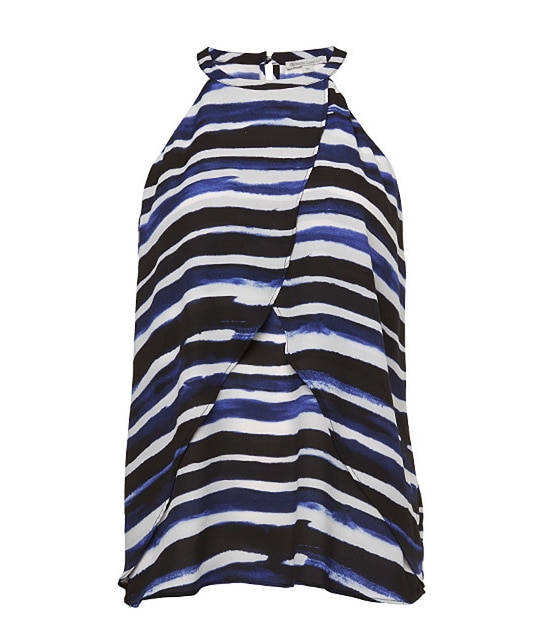 Tiered Halter Top - Blue Stripe | Target Australia