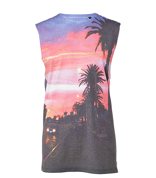 Men's Palm Tree Sunset Tank Top | Target Australia