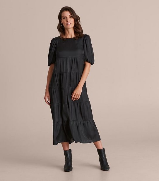 Preview Puff Sleeve Midi Dress Target Australia