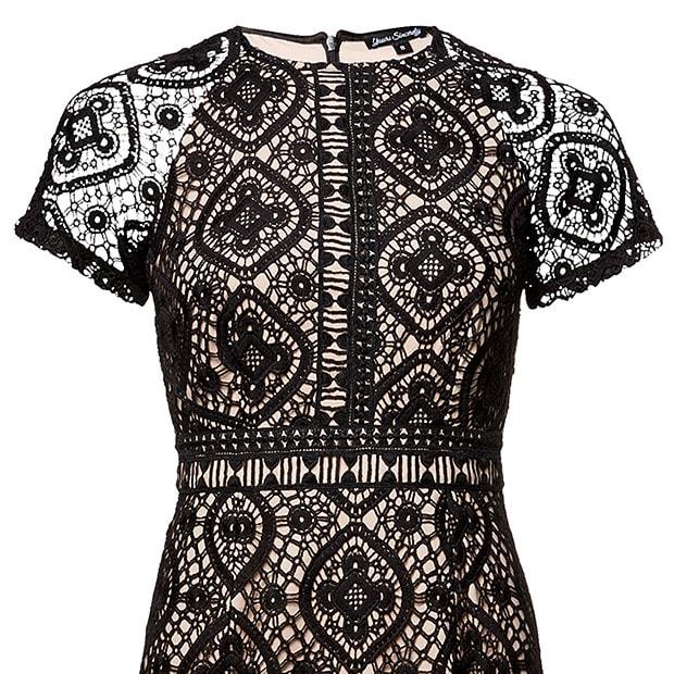 Yours Sincerely Lace Dress - Black / Nude | Target Australia