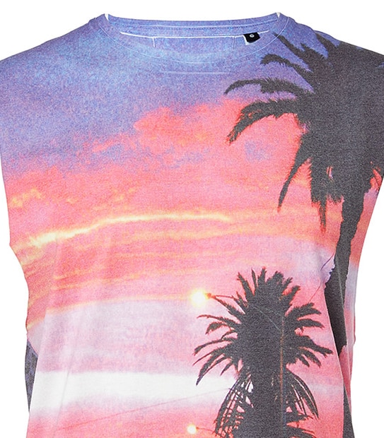 Men's Palm Tree Sunset Tank Top | Target Australia