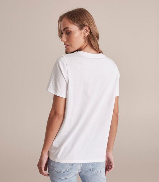 Printed Fitted Crew T-Shirt | Target Australia