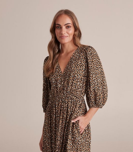 Full Sleeve Button Through Maxi Dress Target Australia