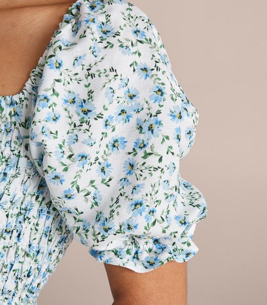 Lily Loves Puff Sleeve Shirred Bodice Midi Dress Target Australia