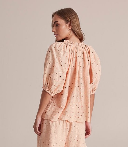 Broderie Frill Neck Blouse | Target Australia